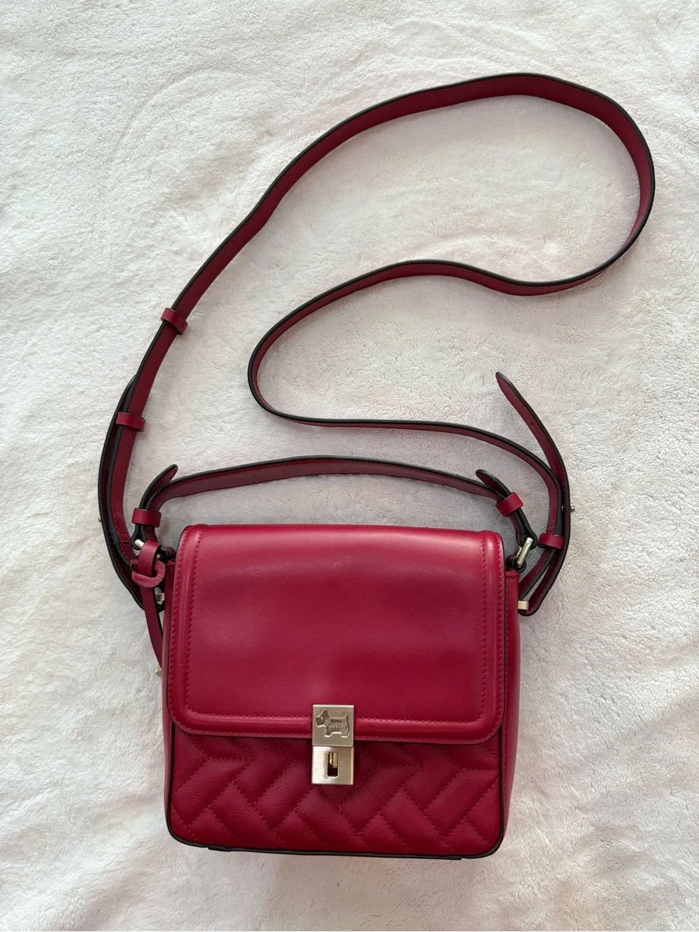 RADLEY LONDON | Bags | Radley London Dorset Street Quilted Red Leather ...